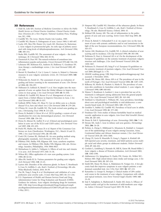 European Evidence-based (S3) Guidelines for the Treatment of Acne | PDF