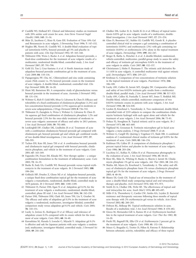 European Evidence-based (S3) Guidelines for the Treatment of Acne | PDF