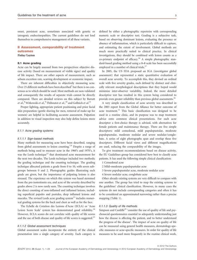 European Evidence-based (S3) Guidelines for the Treatment of Acne | PDF
