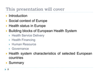 European health system | PPTX