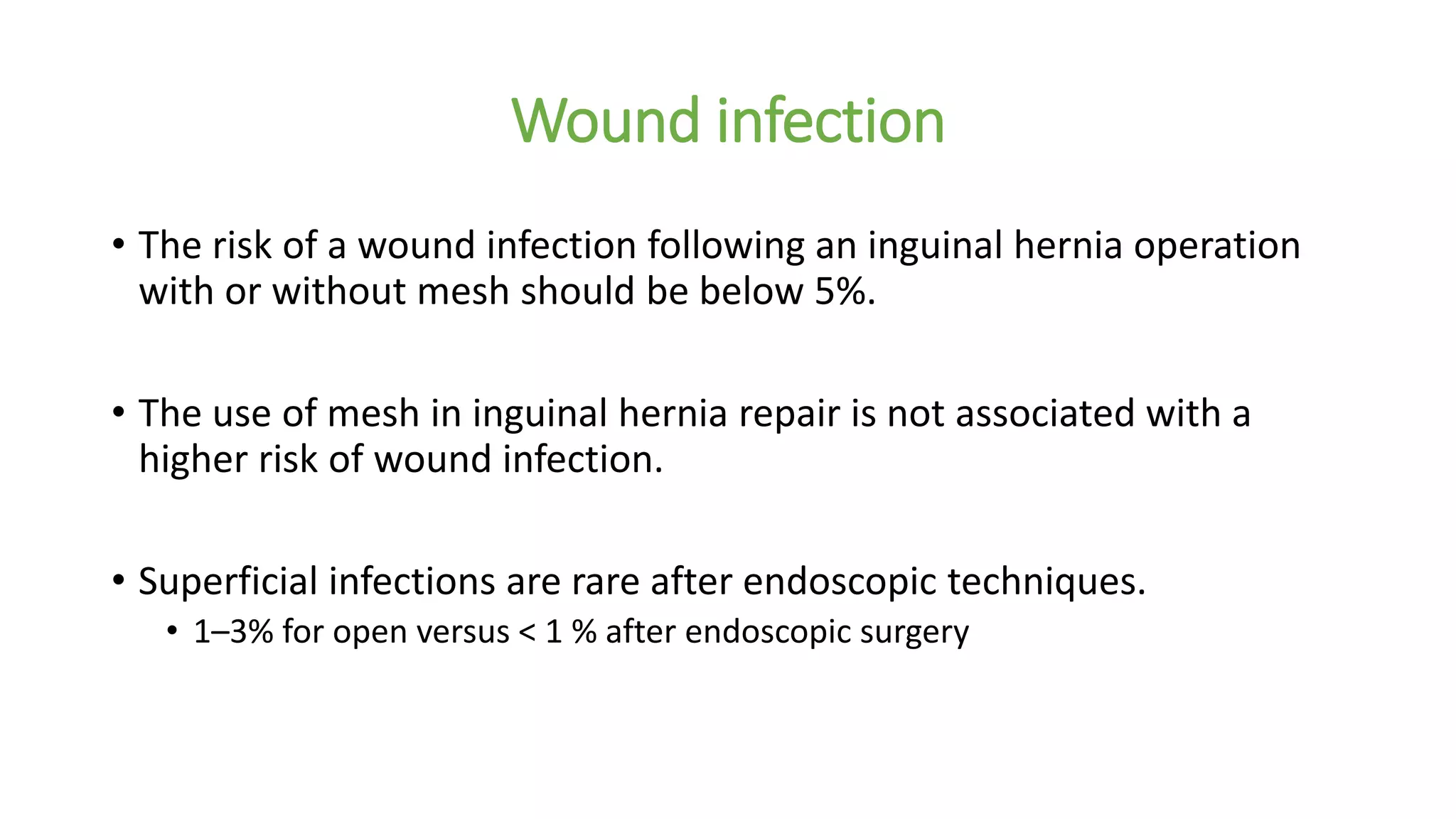 European hernia society guidelines: Adult Inguinal Hernia (Post ...