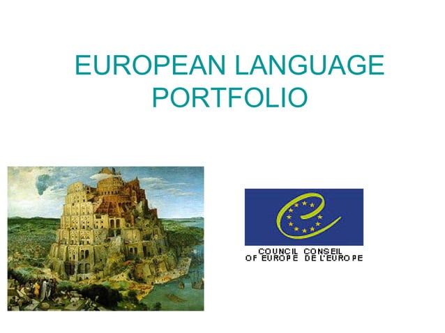 European language portfolio | PPT