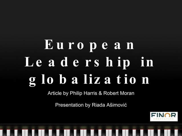 European Leadership In Globalization | PPT