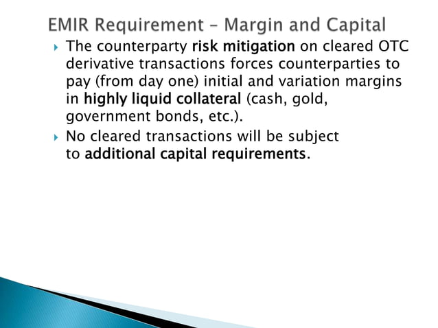 European market infrastructure regulation (emir) - Quick Overview | PDF