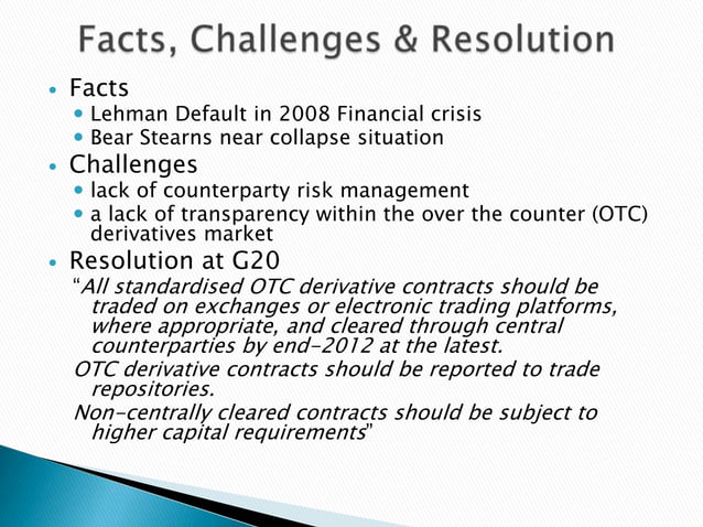 European market infrastructure regulation (emir) - Quick Overview | PDF