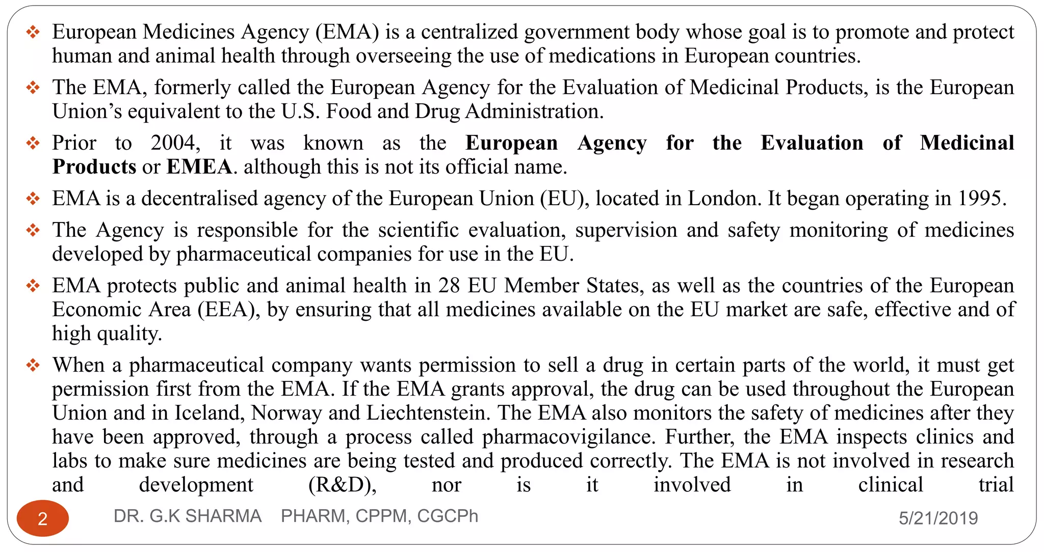 European medicines evaluation agency | PPTX