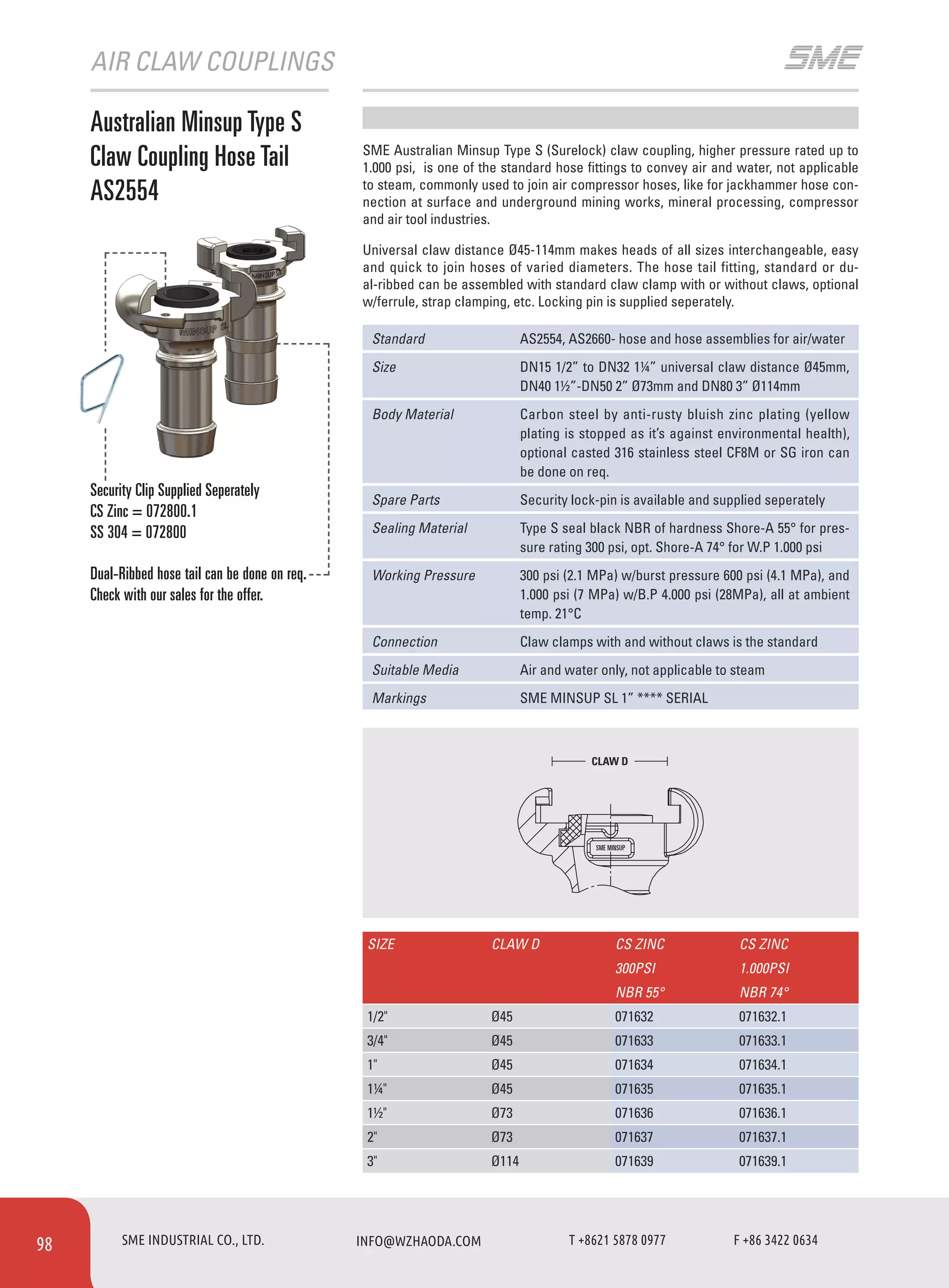 European minsup claw coupling | PDF