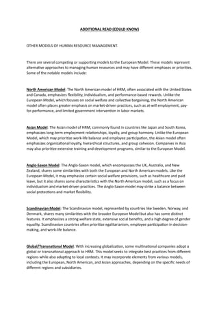 European Model of Human Resource Management.docx