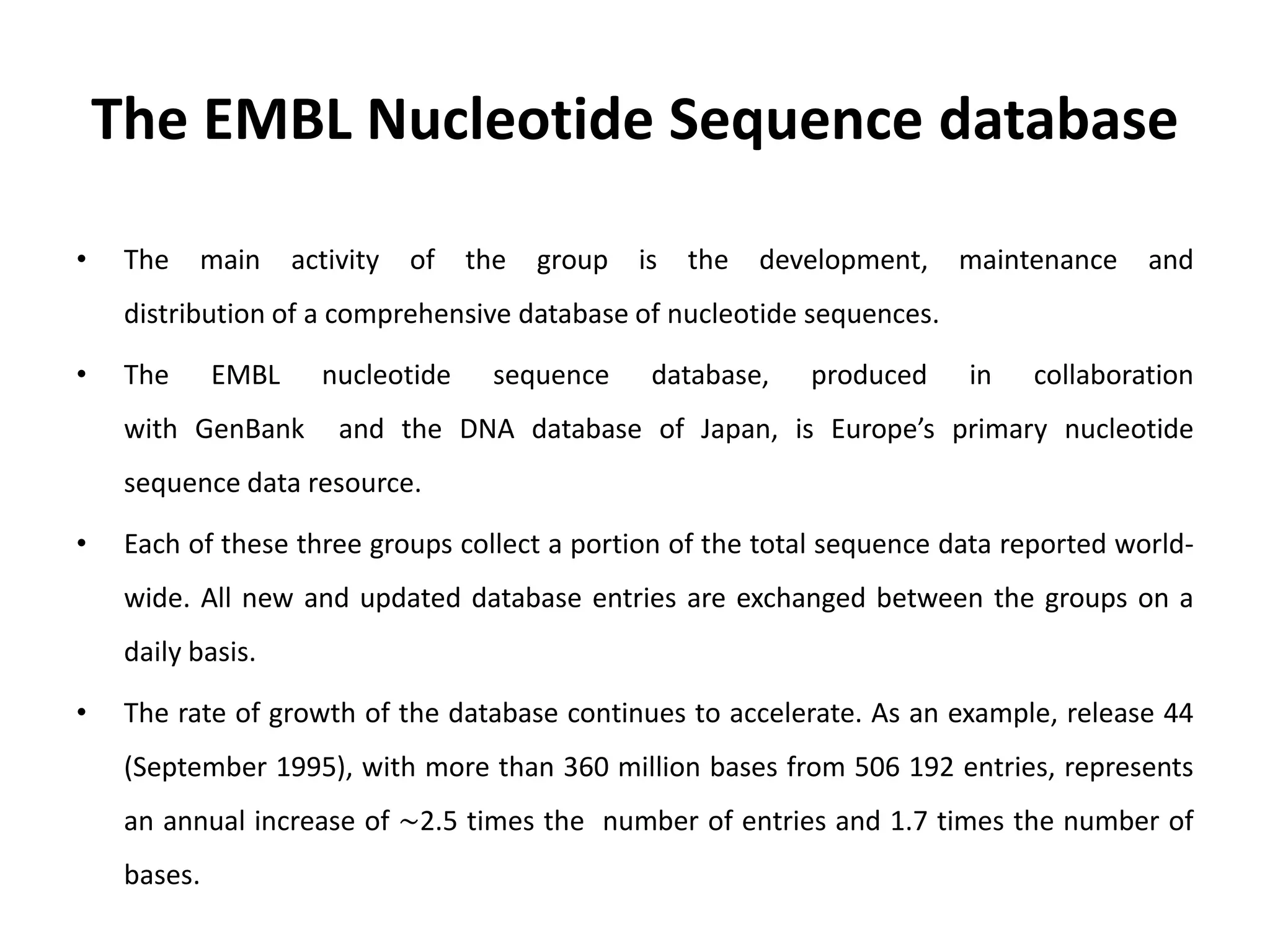 European molecular biology laboratory (EMBL) | PPTX