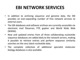 European molecular biology laboratory (EMBL) | PPTX