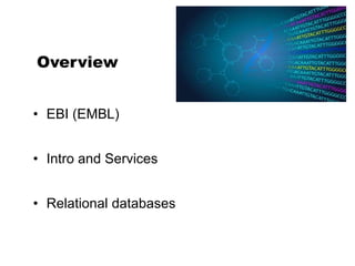 European molecular biology laboratory (EMBL) | PPTX