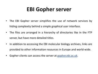 European molecular biology laboratory (EMBL) | PPTX