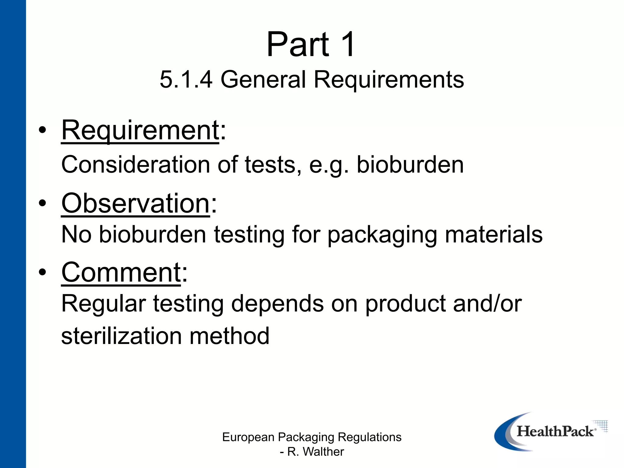 European packaging regulations | PDF