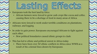 European partitioning across africa | PPTX