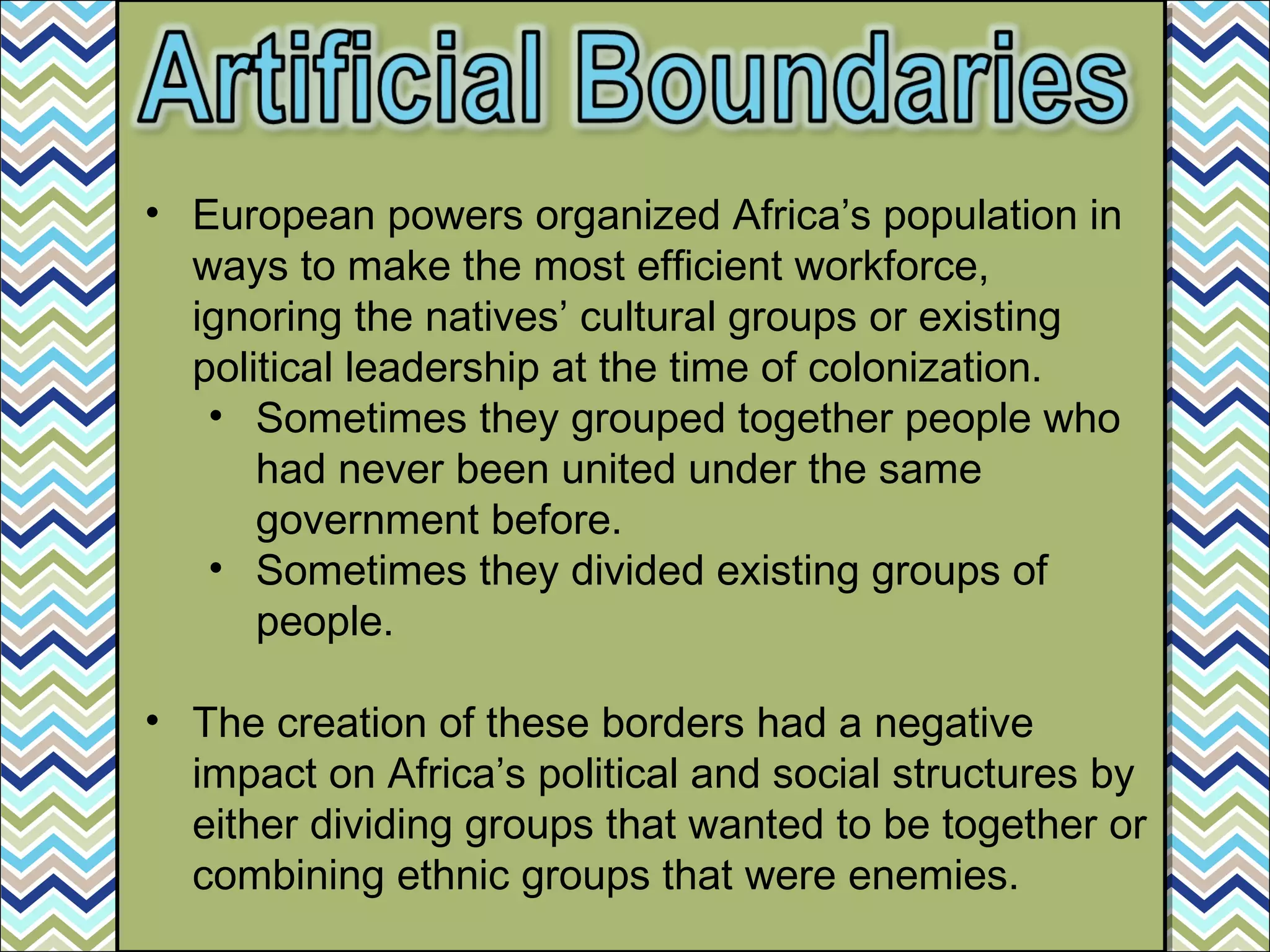 European partitioning across africa2b | PPT
