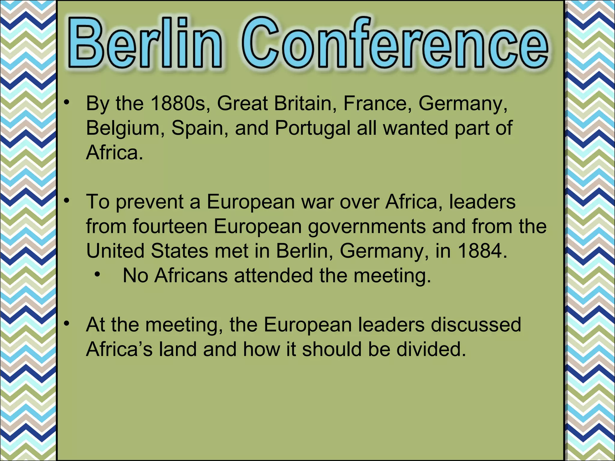 European partitioning across africa2b | PPT