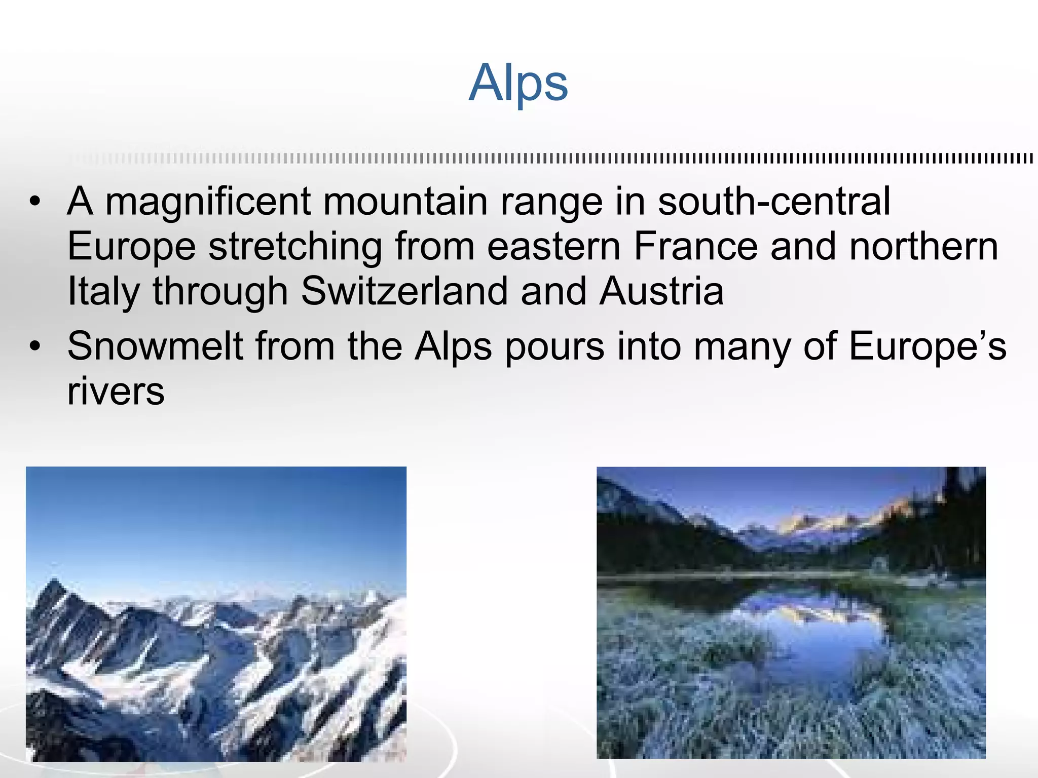 European physical features | PPT