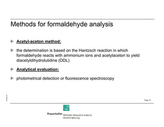 European regulations for formaldehyde | PDF