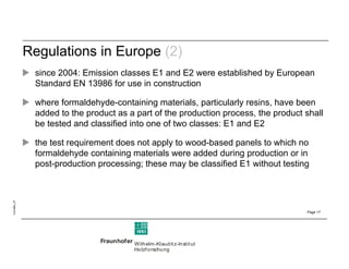 European regulations for formaldehyde | PDF