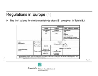 European regulations for formaldehyde | PDF
