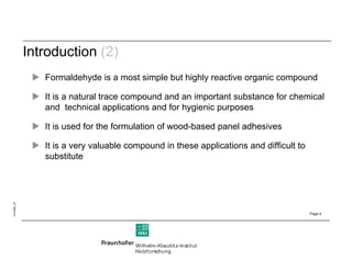 European regulations for formaldehyde | PDF