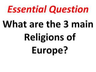 European religions | PPT