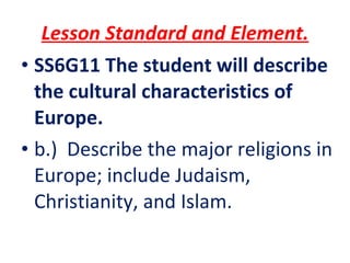 European religions | PPT
