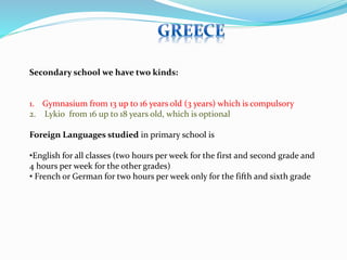 European school system | PPTX | Daycare and Pre-School | Parenting