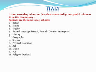 European school system | PPTX