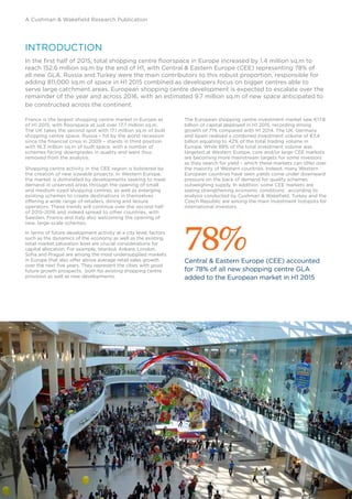 European Shopping Centre Development Report | PDF