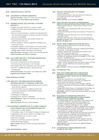 European smart grid cyber and scada security | PDF