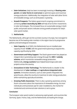 Europe Solar Panel Market: How Solar Power Is Influencing Europe’s ...