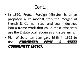 European Union.pptin international relations | PPT