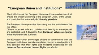 European Union Presentation of the Institutions of United Europe .pptx