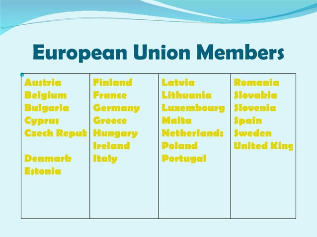 European Union powerpoint | PPT
