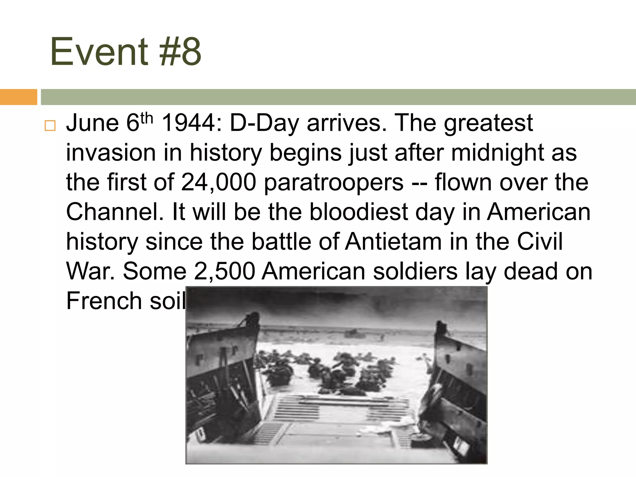European world war ii timeline | PPTX