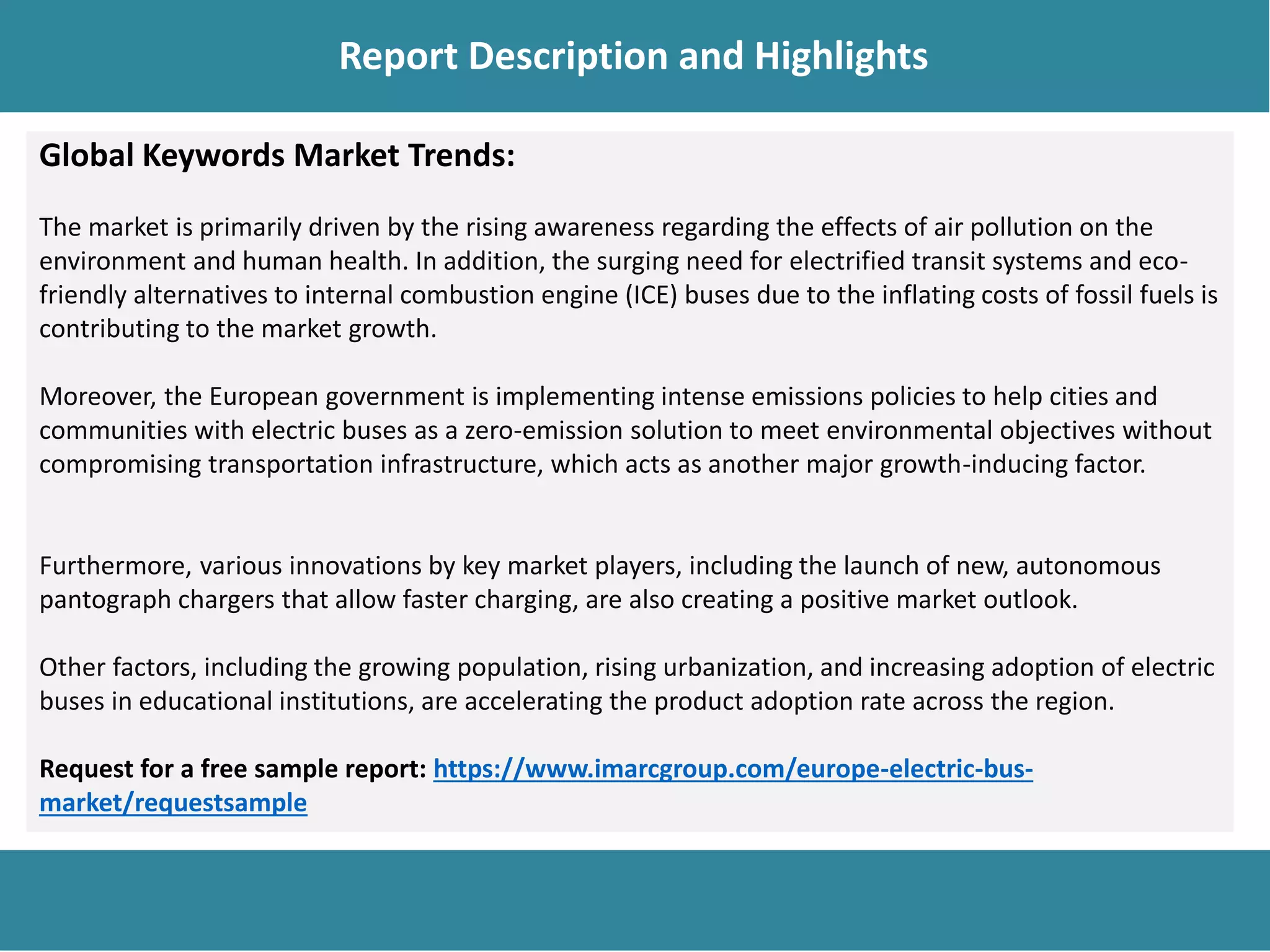 Europe Electric Bus Market: Growth, Outlook, Demand, Keyplayer Analysis and Opportunity 2023-28 ...