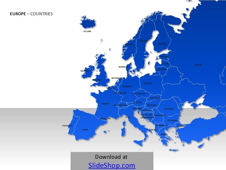 Europe map animated