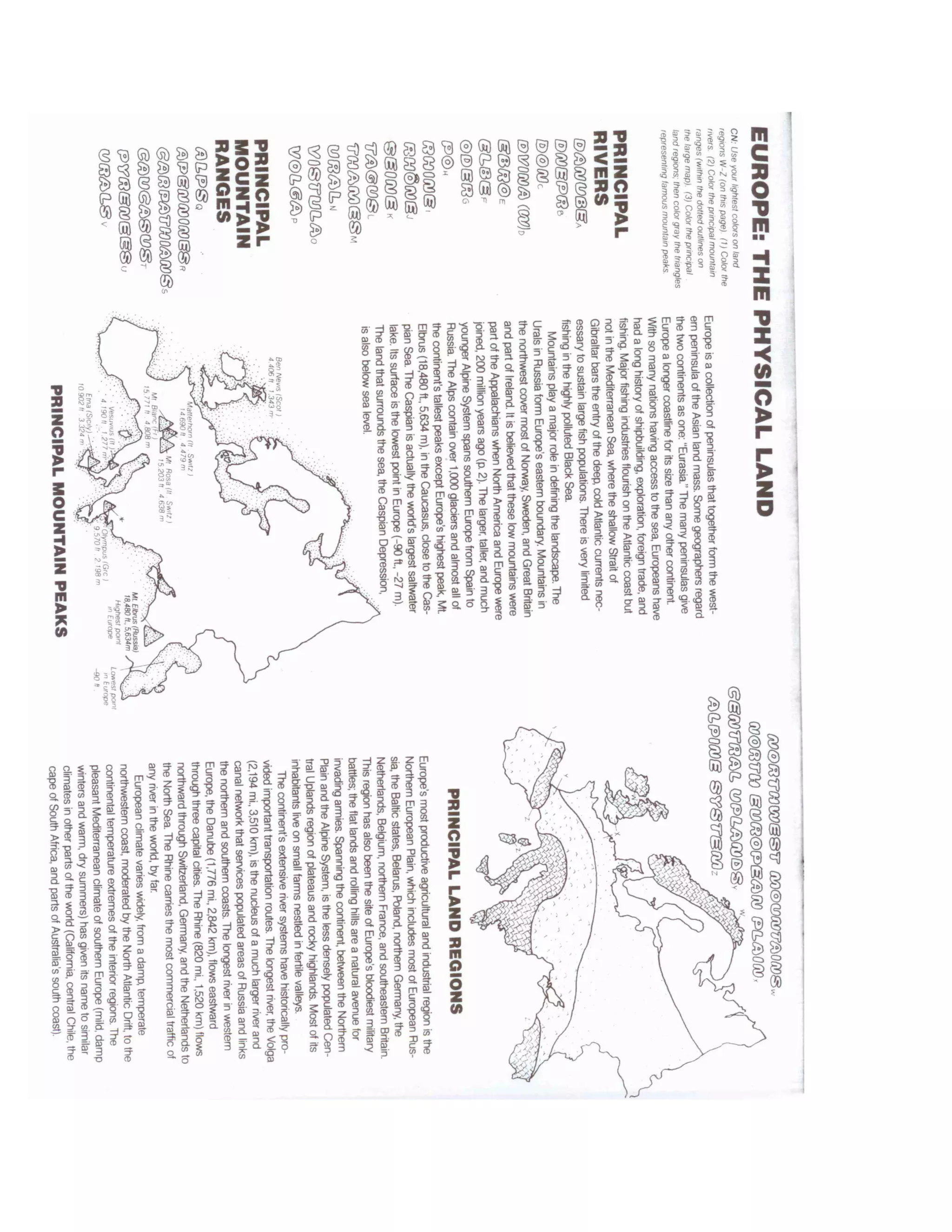 Europe map packet | PDF