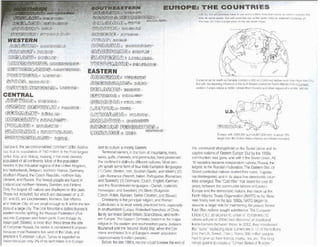 Europe map packet | PPT