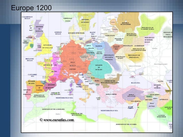 Europe maps 1200 2000 | PPT