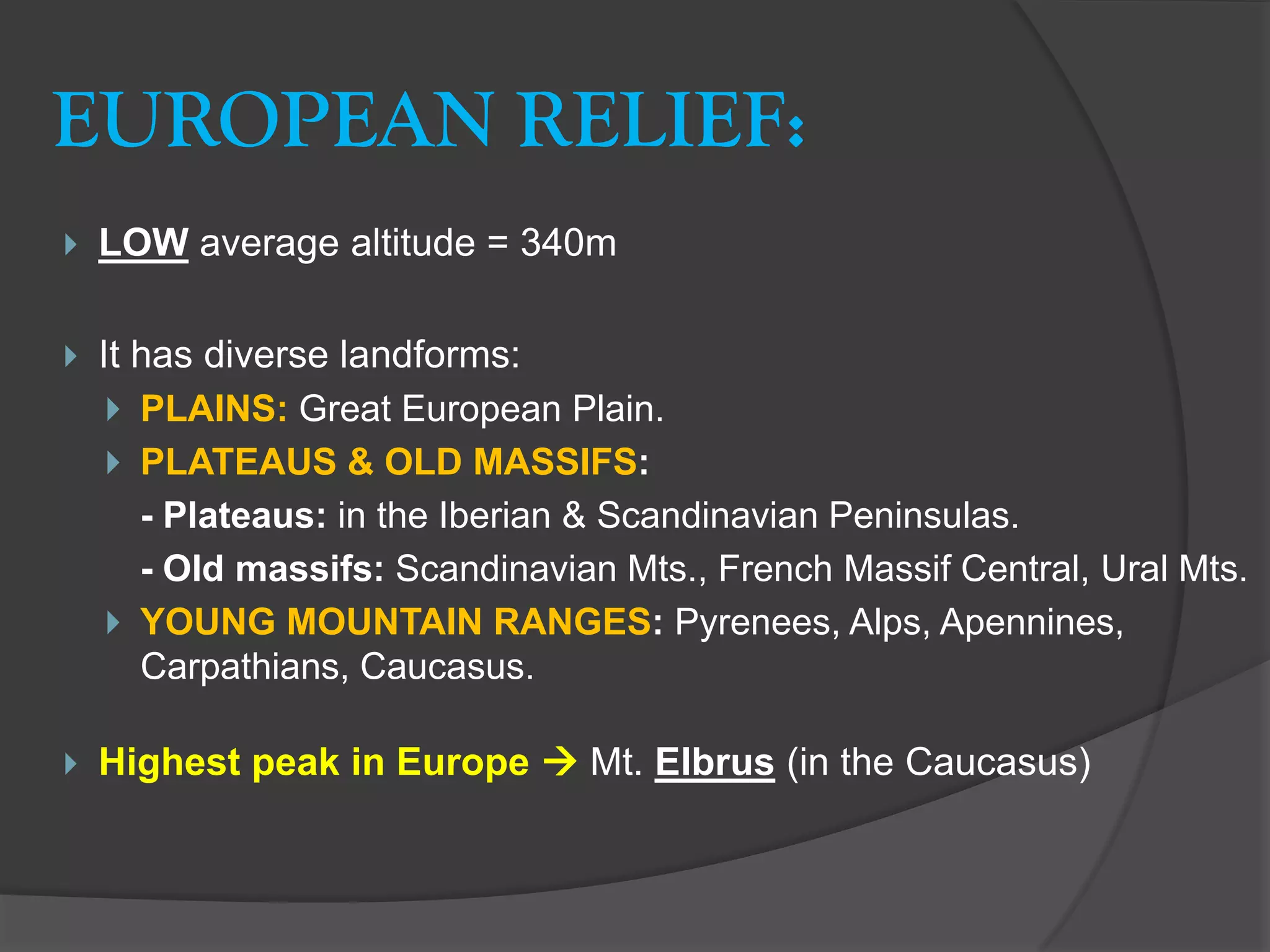 Europe physical map | PDF
