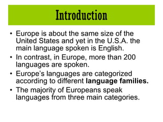 Europe’s Many Languages | PPT