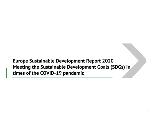 Europe Sustainable Development Report 2020 Meeting the Sustainable ...