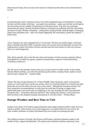 Europe tour packages europe tour packages from india - tripoto | PDF