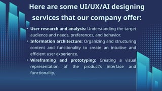 Europe UI/UX/AI Designing Company – Europe Website Designer | PPT