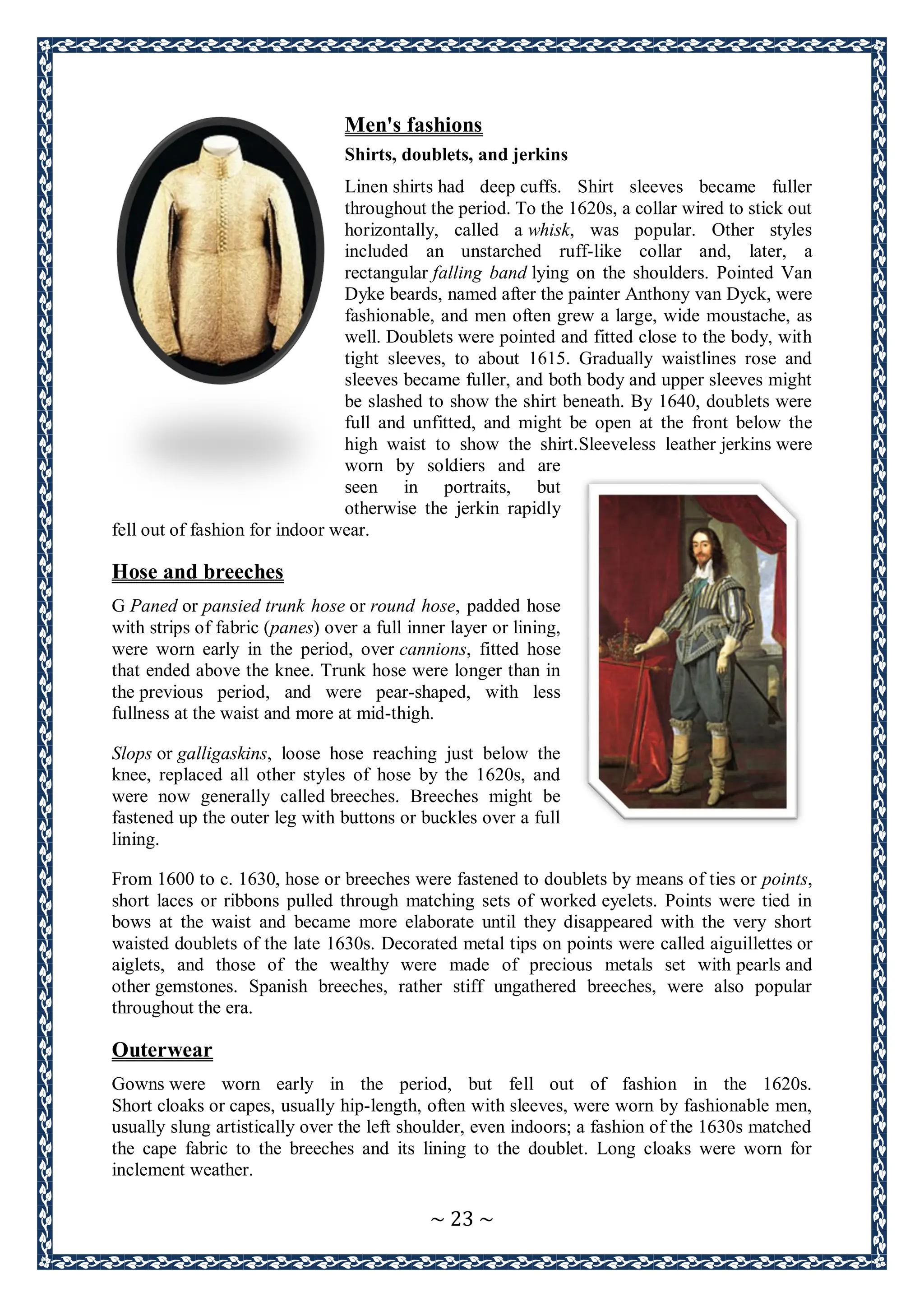 European Dress Style (1400 bc to 2000) | PDF