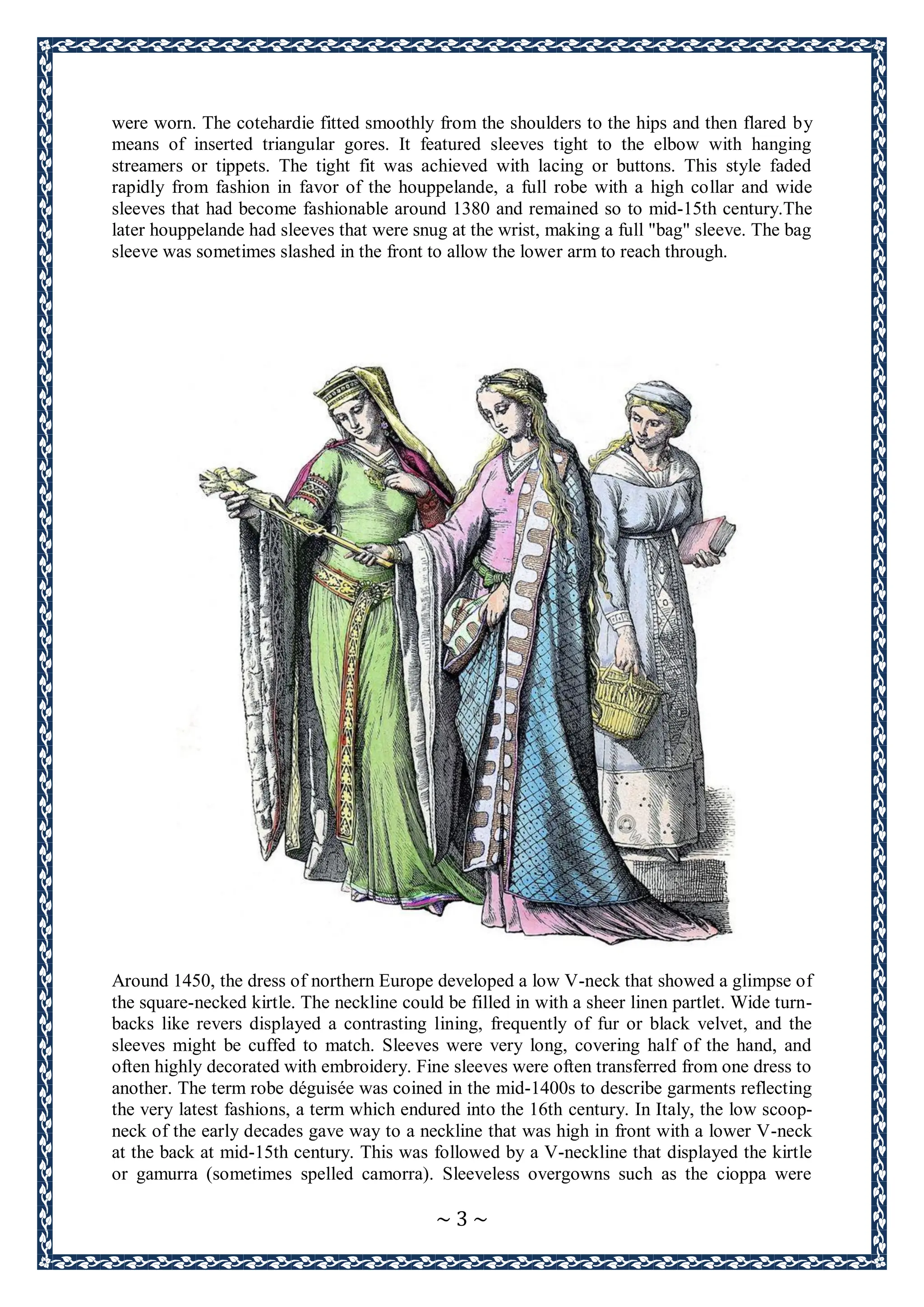 European Dress Style (1400 bc to 2000) | PDF