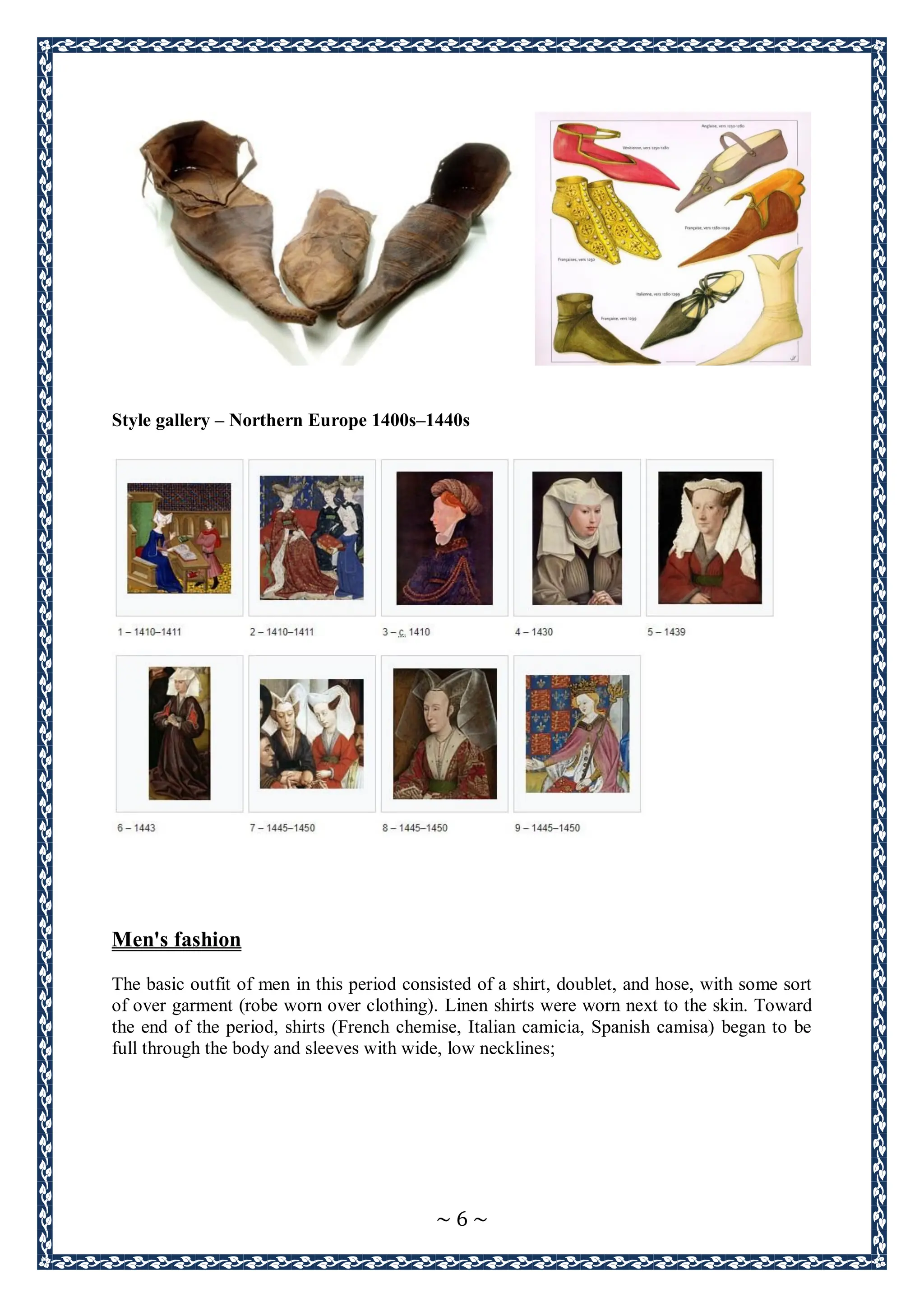 European Dress Style (1400 bc to 2000) | PDF