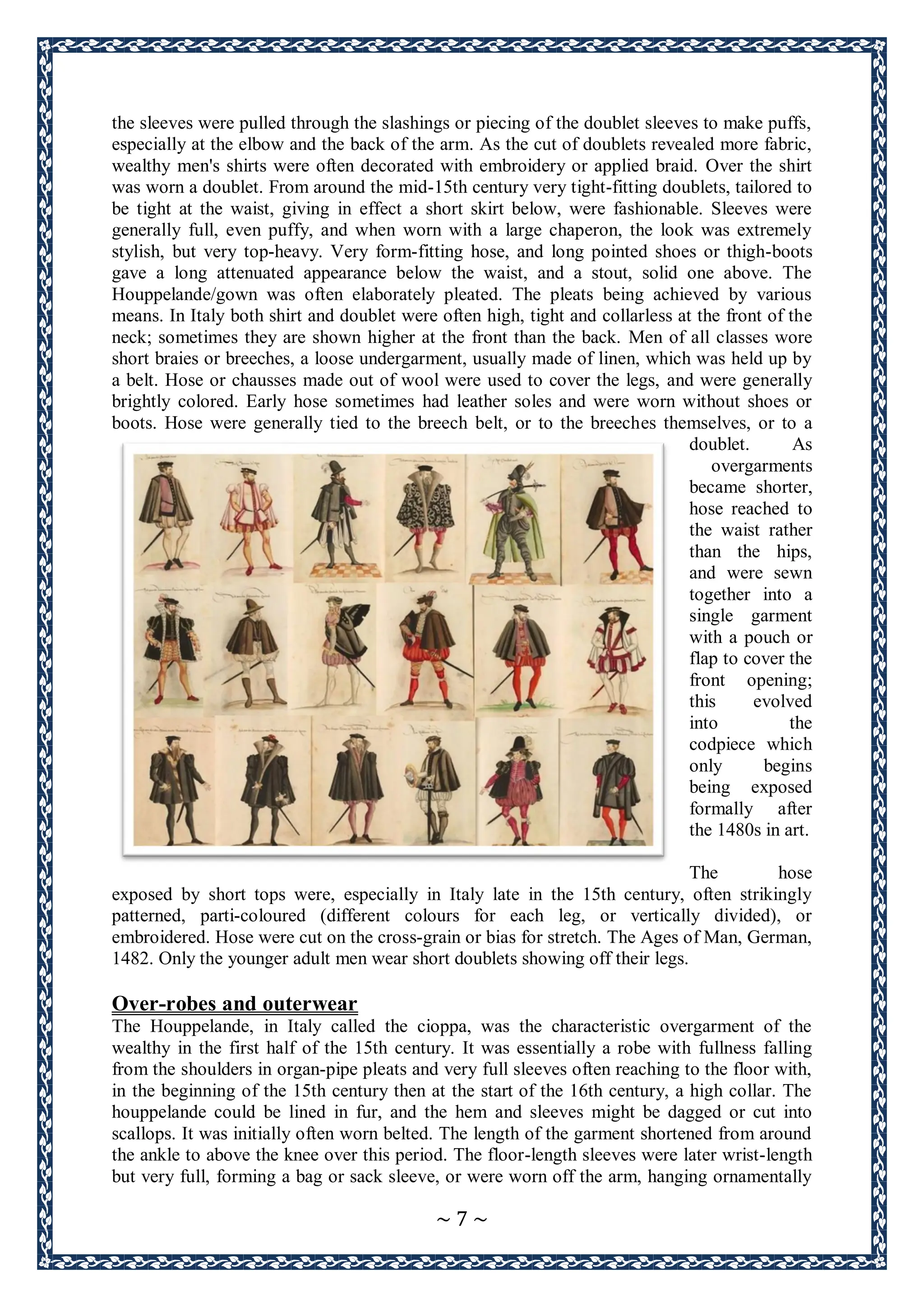 European Dress Style (1400 bc to 2000) | PDF